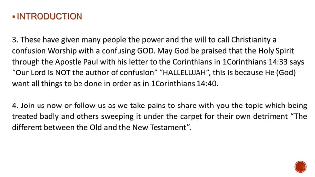 OLD AND NEW TESTAMENT.pptx | Christianity | Religion & Spirituality