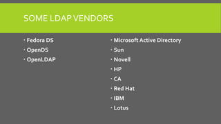 Open LDAP vs. Active Directory | PPT