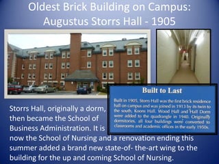 17th and 18th Century Buildings at UConn | PPTX | College Education | Education