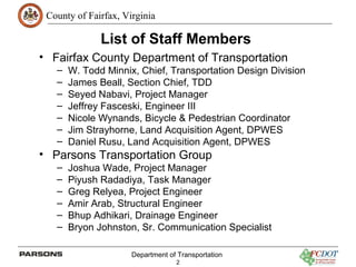 Public Information Meeting: Realignment of Old Courthouse Road at ...