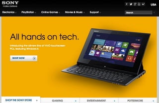 Homepage Designs of Computer Companies | PDF