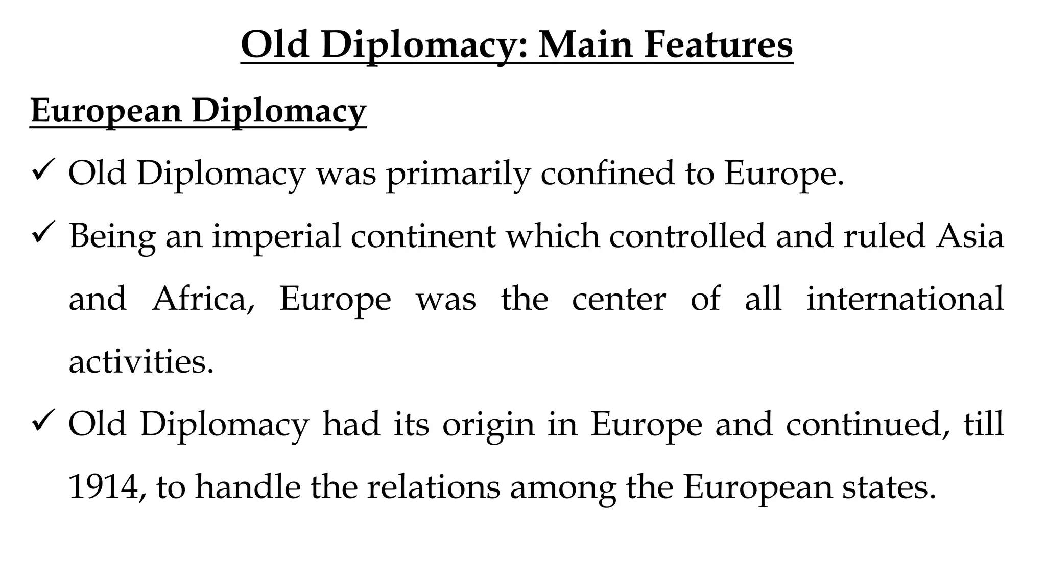 Old Diplomacy .pptx