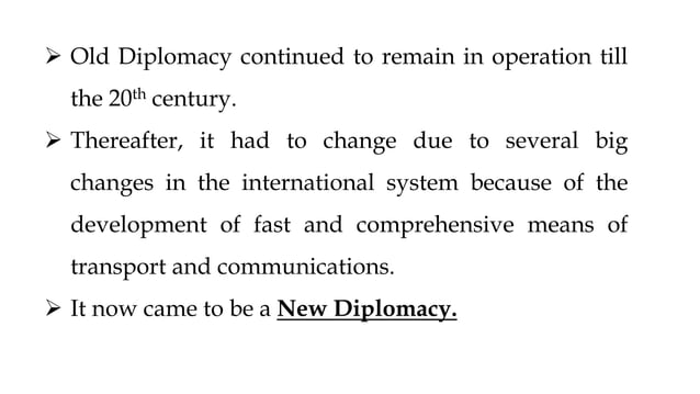 Old Diplomacy .pptx