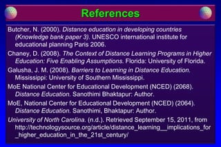 Managing Open/distance learning: Opportunities and challenges | PPT