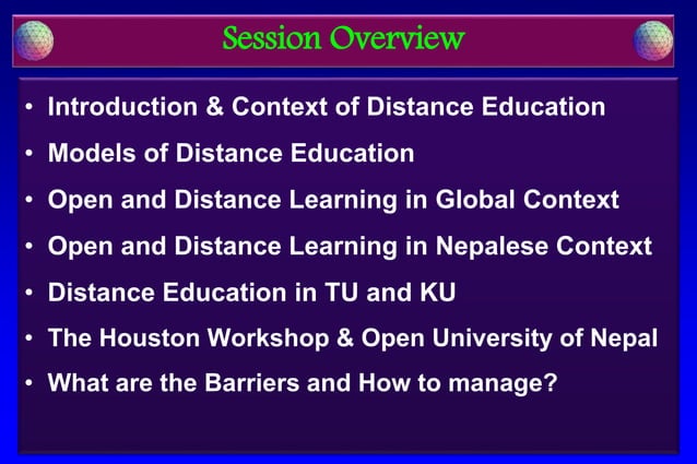 Managing Open/distance learning: Opportunities and challenges | PPT