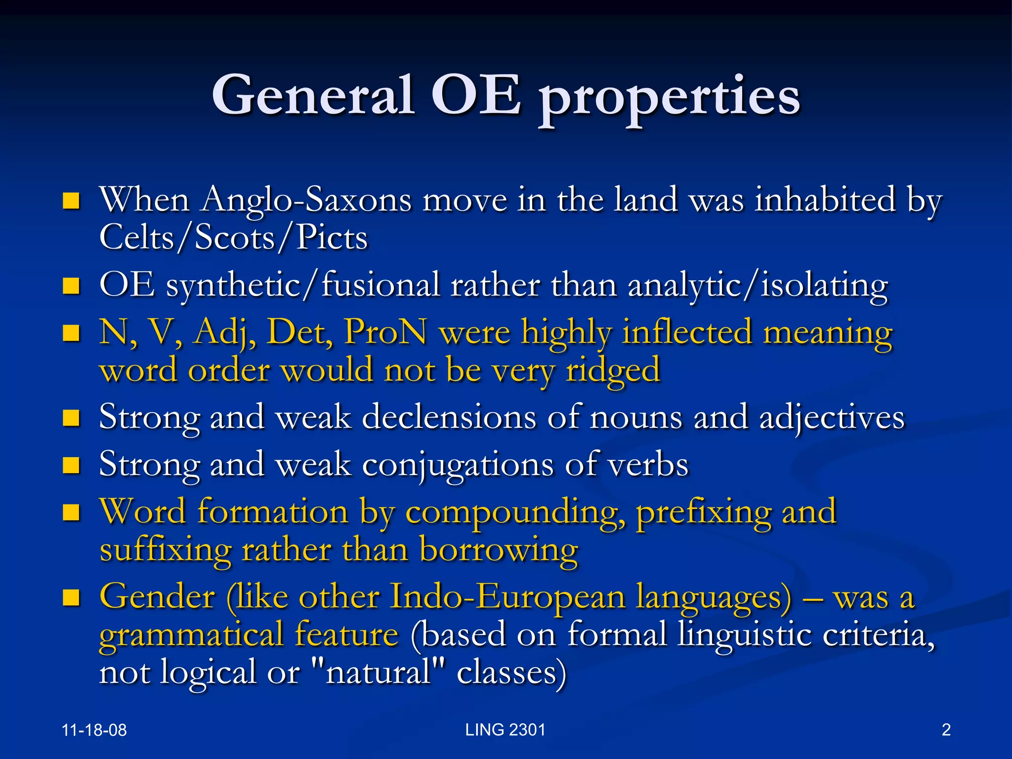 OLD ENGLISH | PPTX