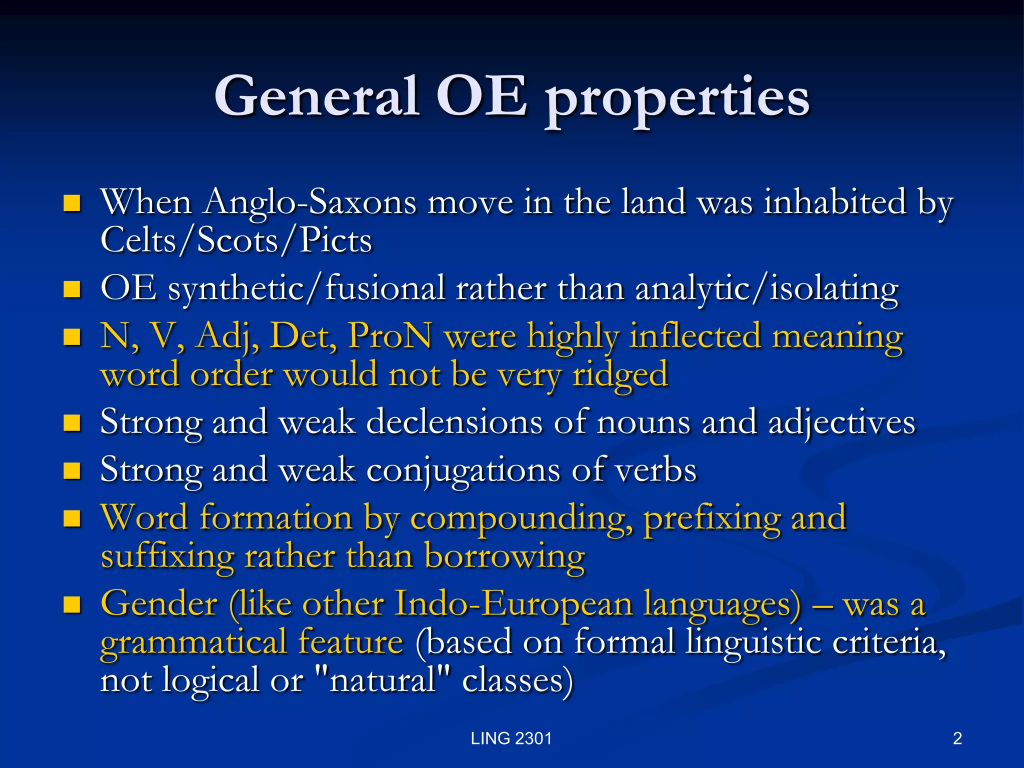 OLD ENGLISH | PPTX