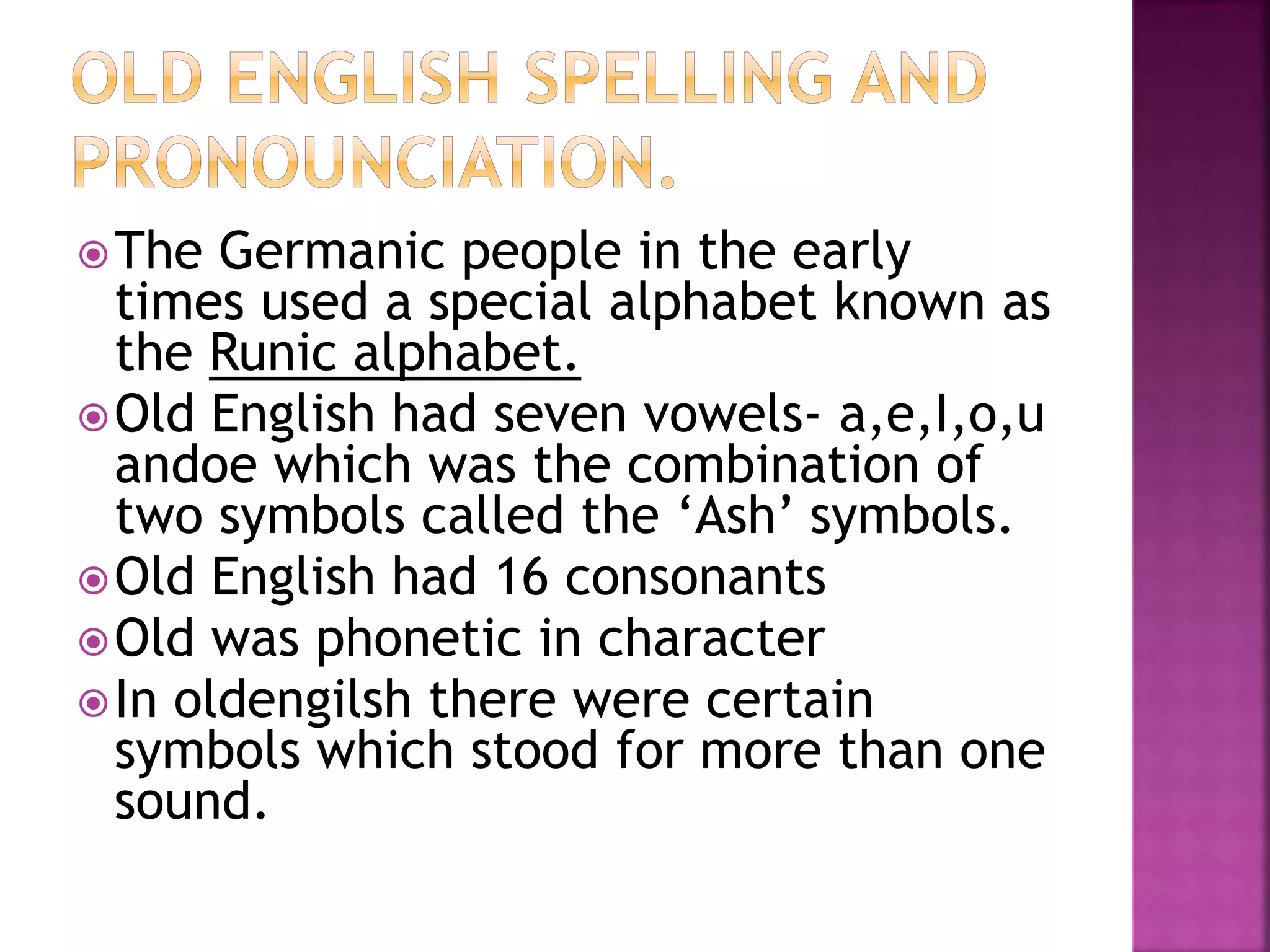 Old english | PPTX
