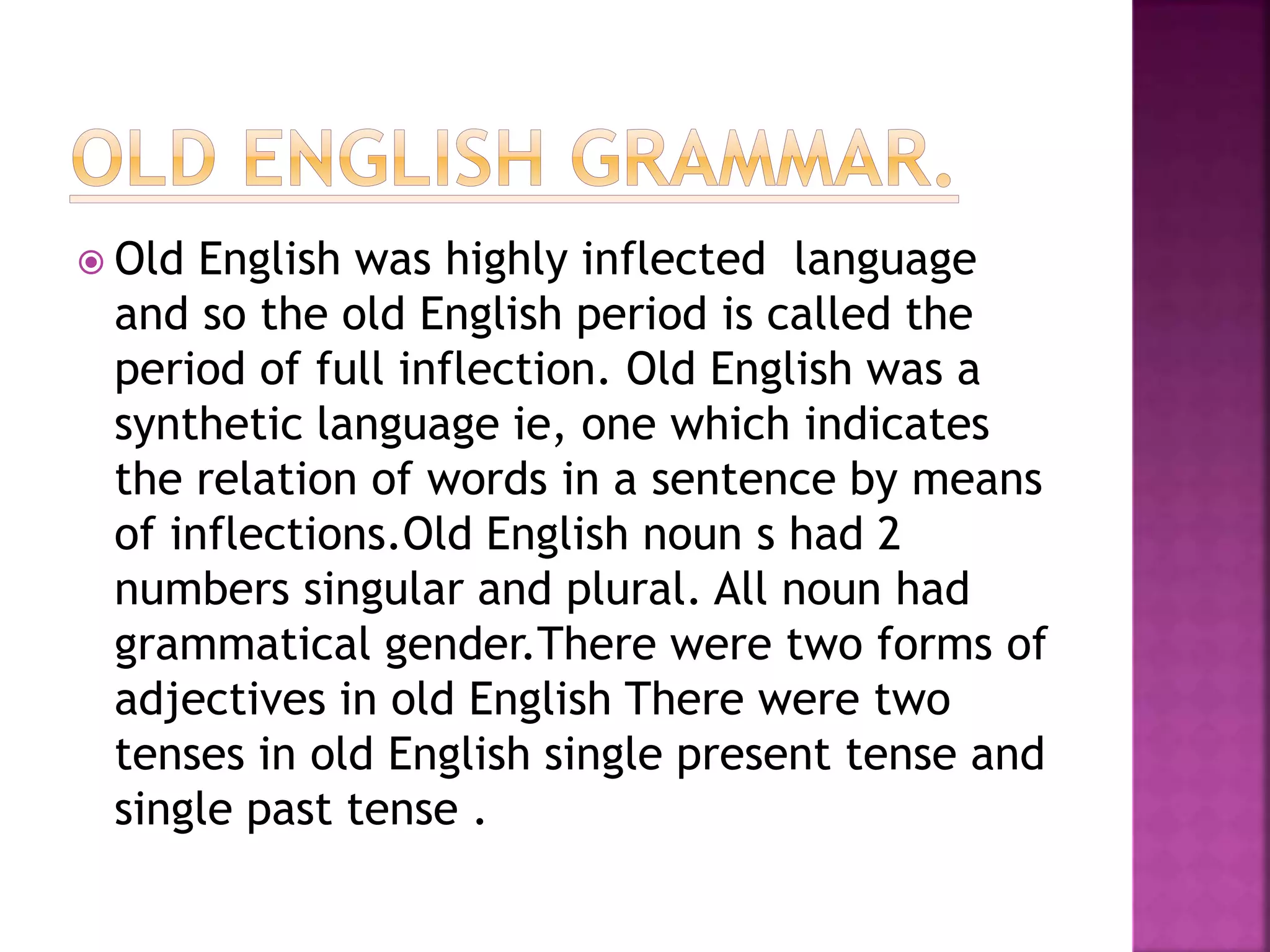 Old english | PPTX