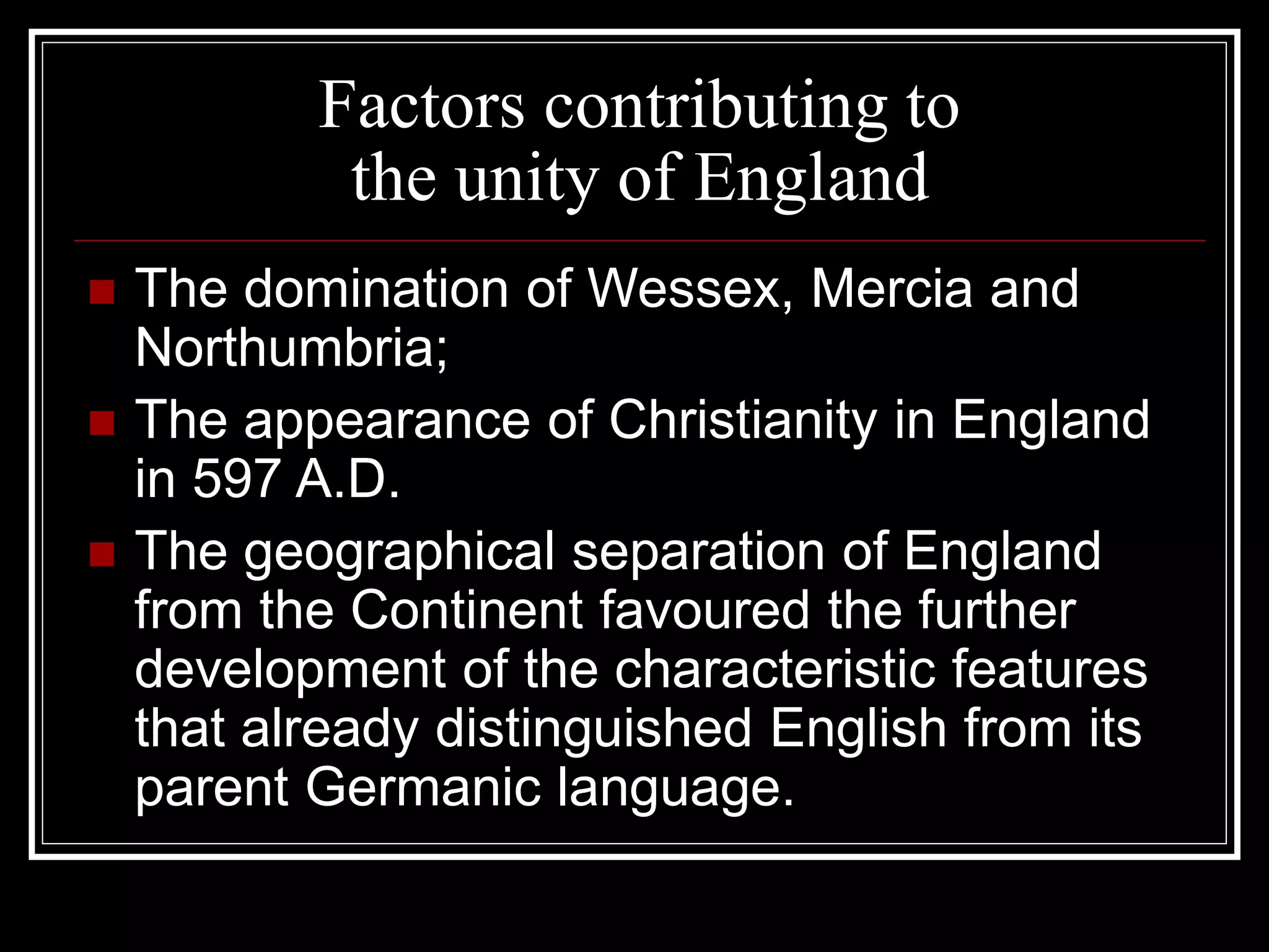 Old English. Part 3. General Characteristics.ppt