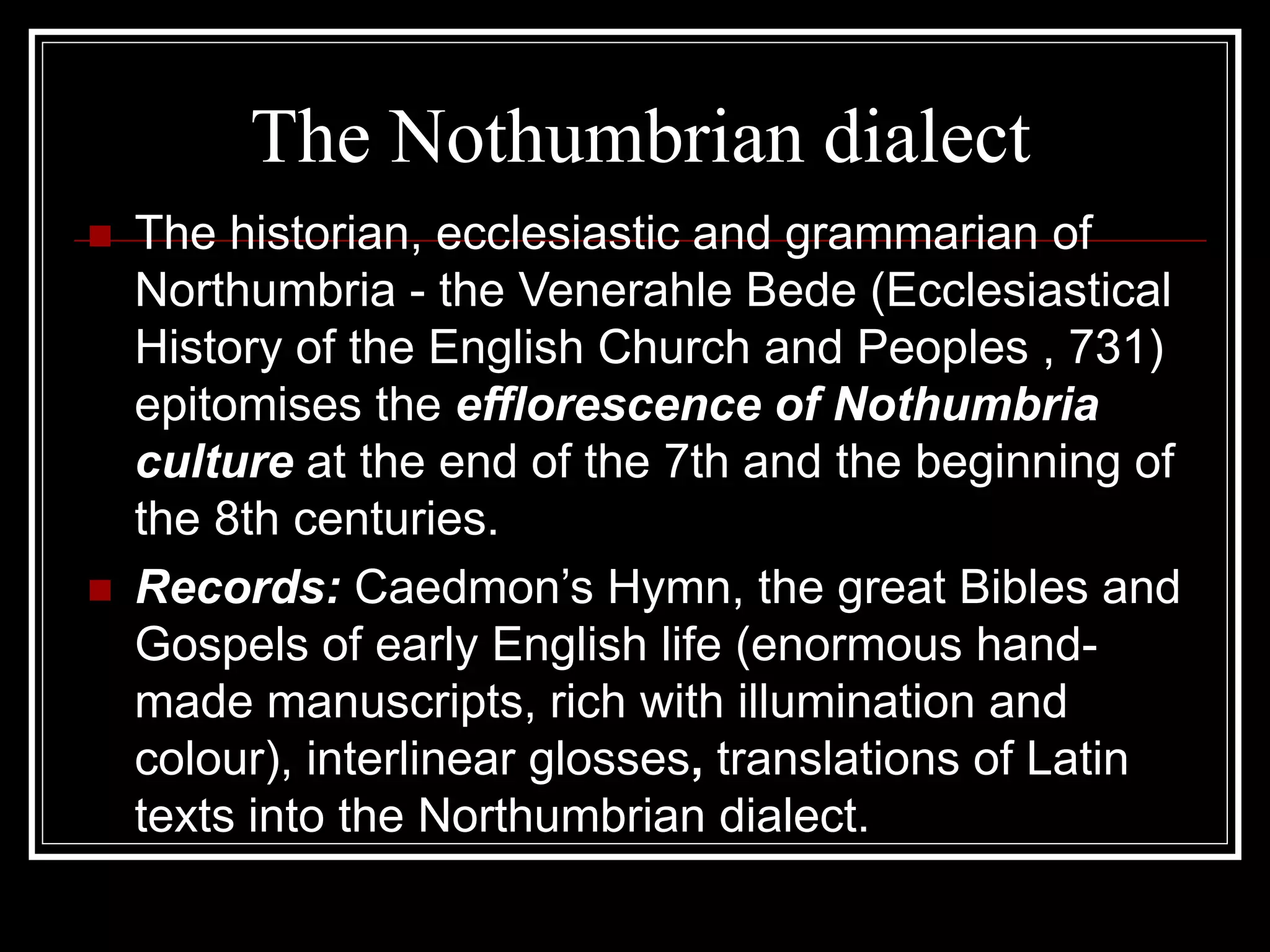 Old English. Part 3. General Characteristics.ppt