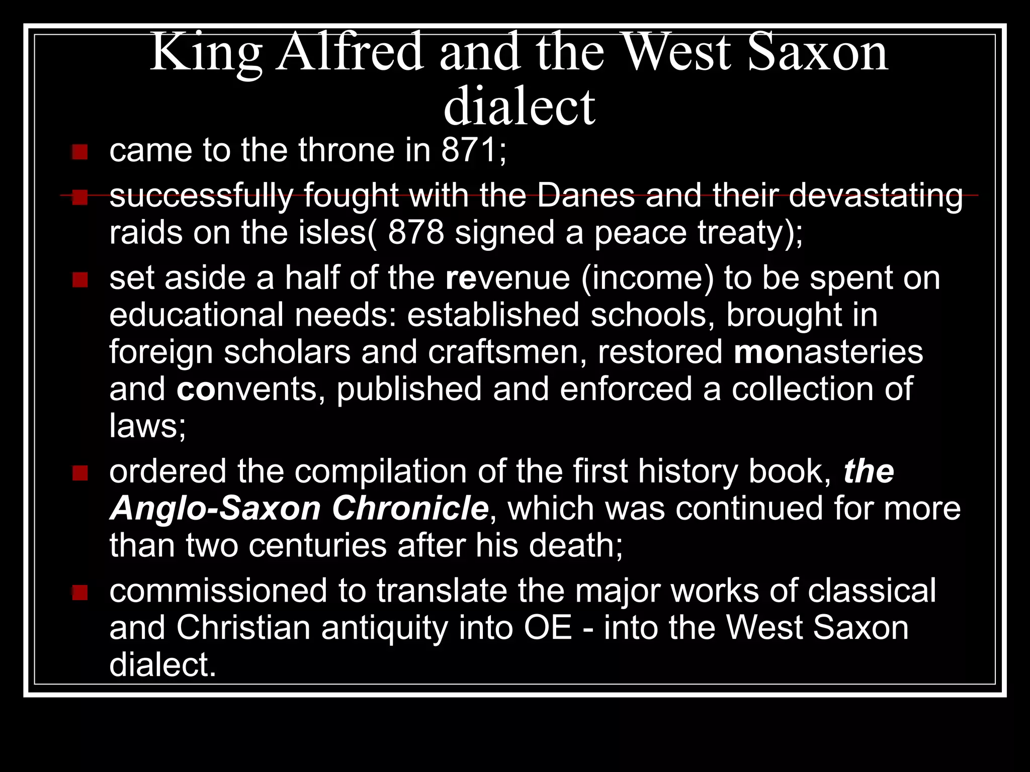 Old English. Part 3. General Characteristics.ppt