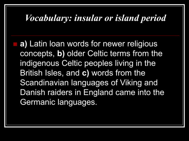 Old English. Part 3. General Characteristics.ppt | Genealogy and ...