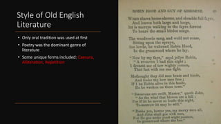 Old english Literature | PPTX