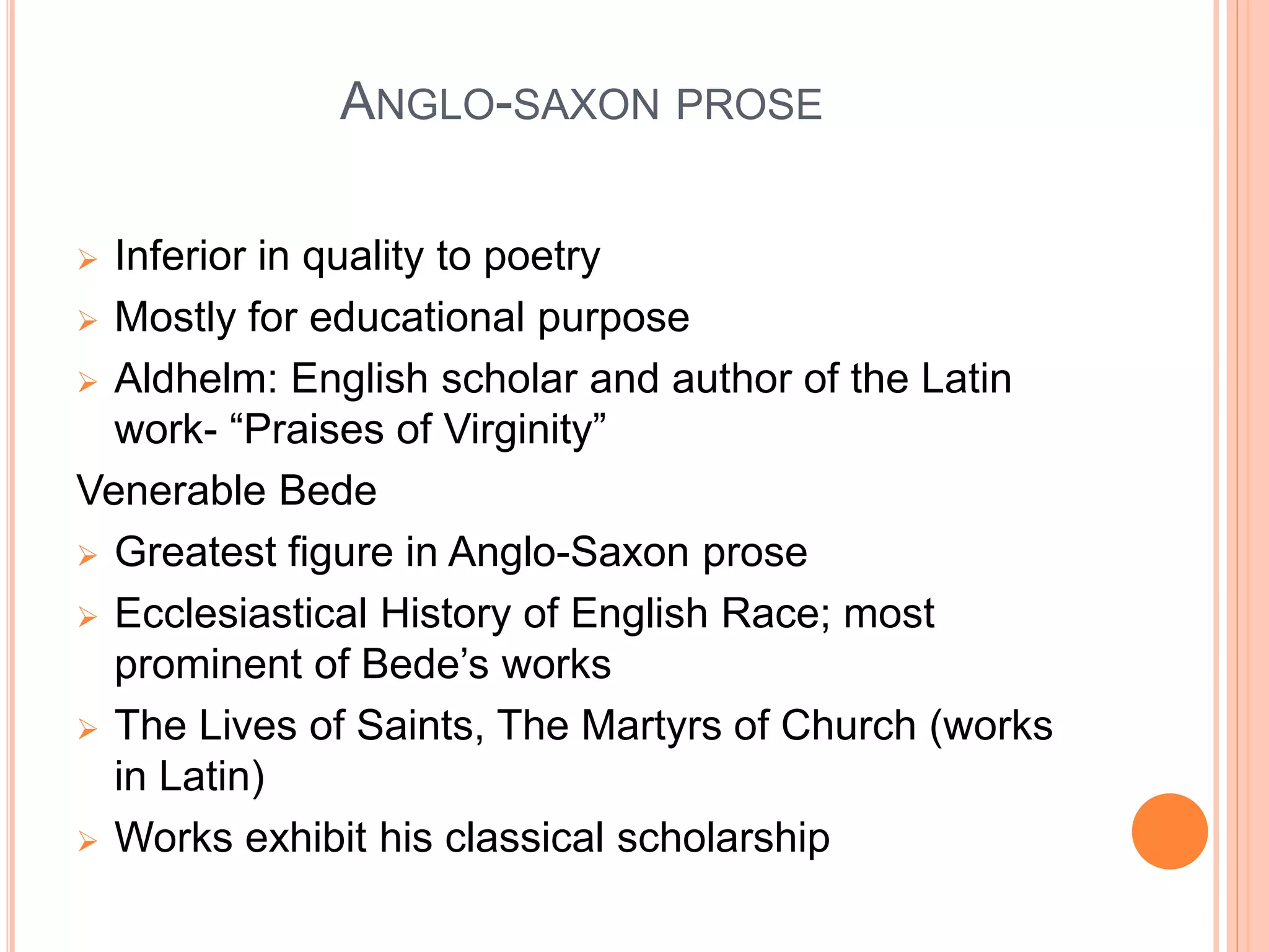 OLD ENGLISH LITERATURE | PPTX