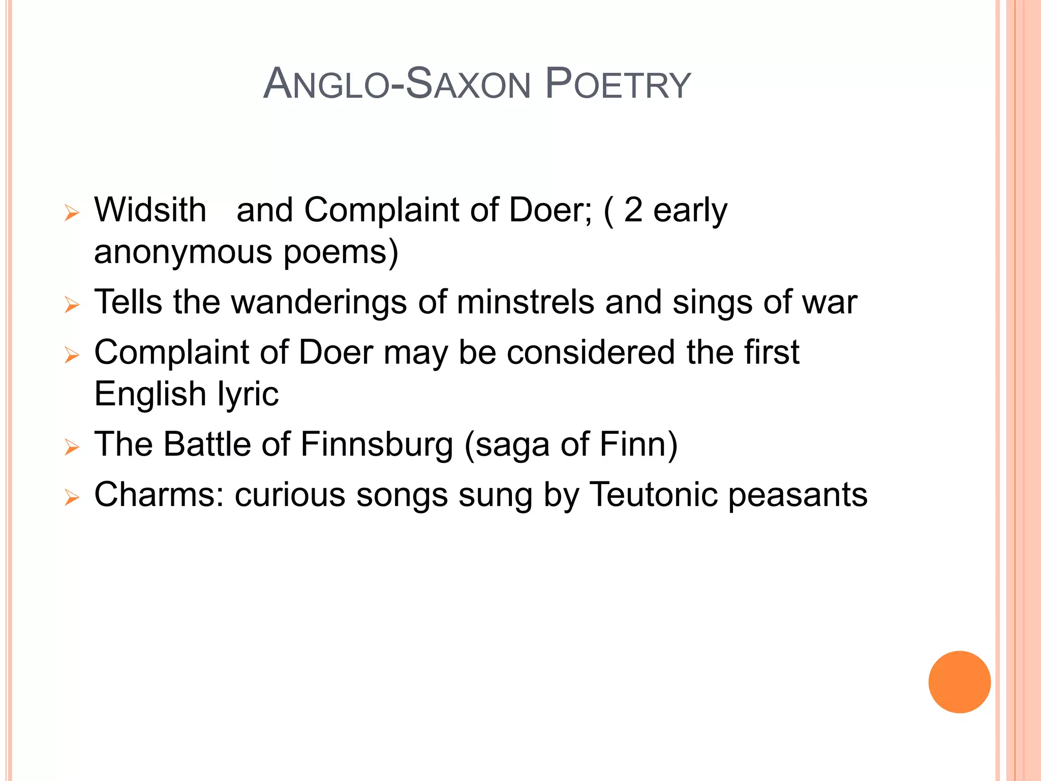 OLD ENGLISH LITERATURE | PPTX