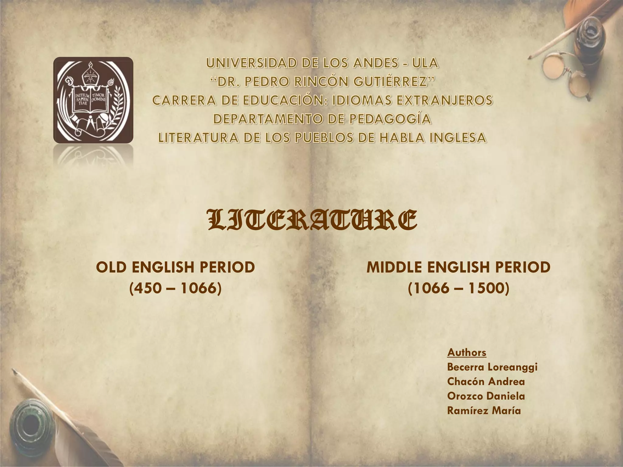 Old English & Middle English Period | PDF