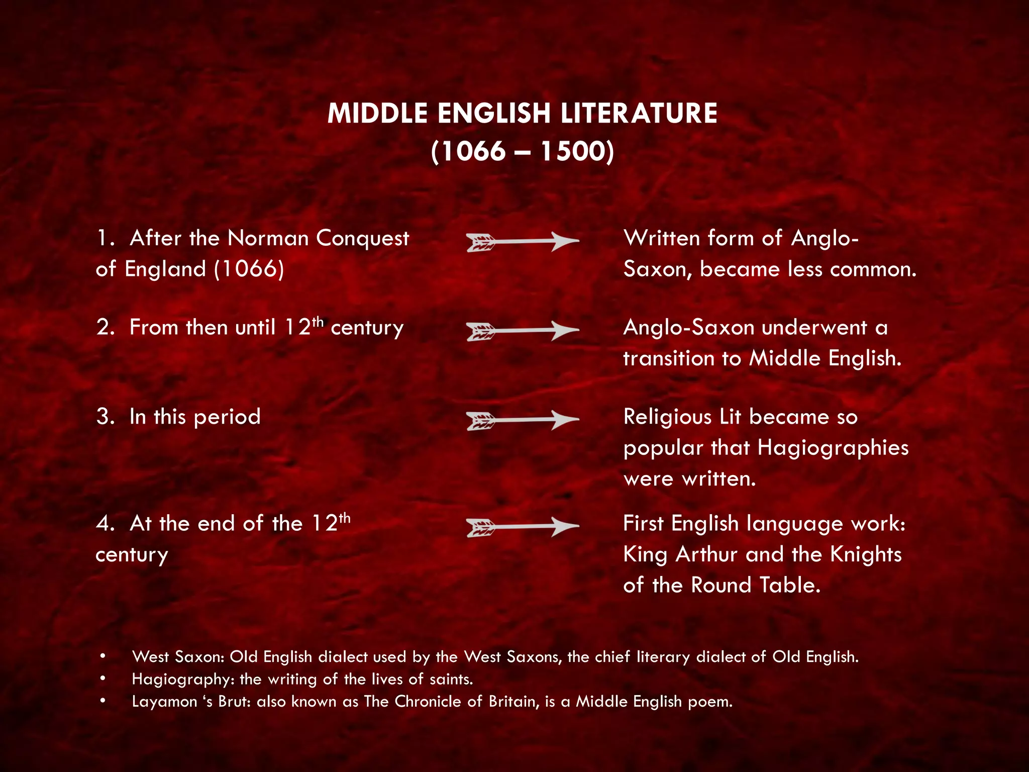 Old English & Middle English Period | PDF