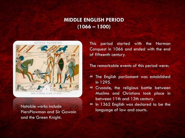 Old English & Middle English Period | PDF