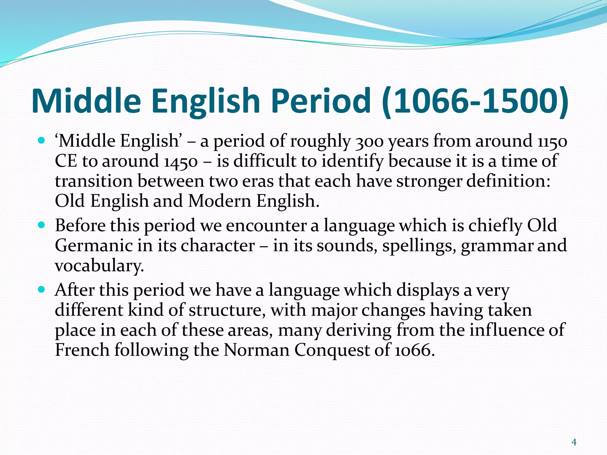 Old english periods | PPTX