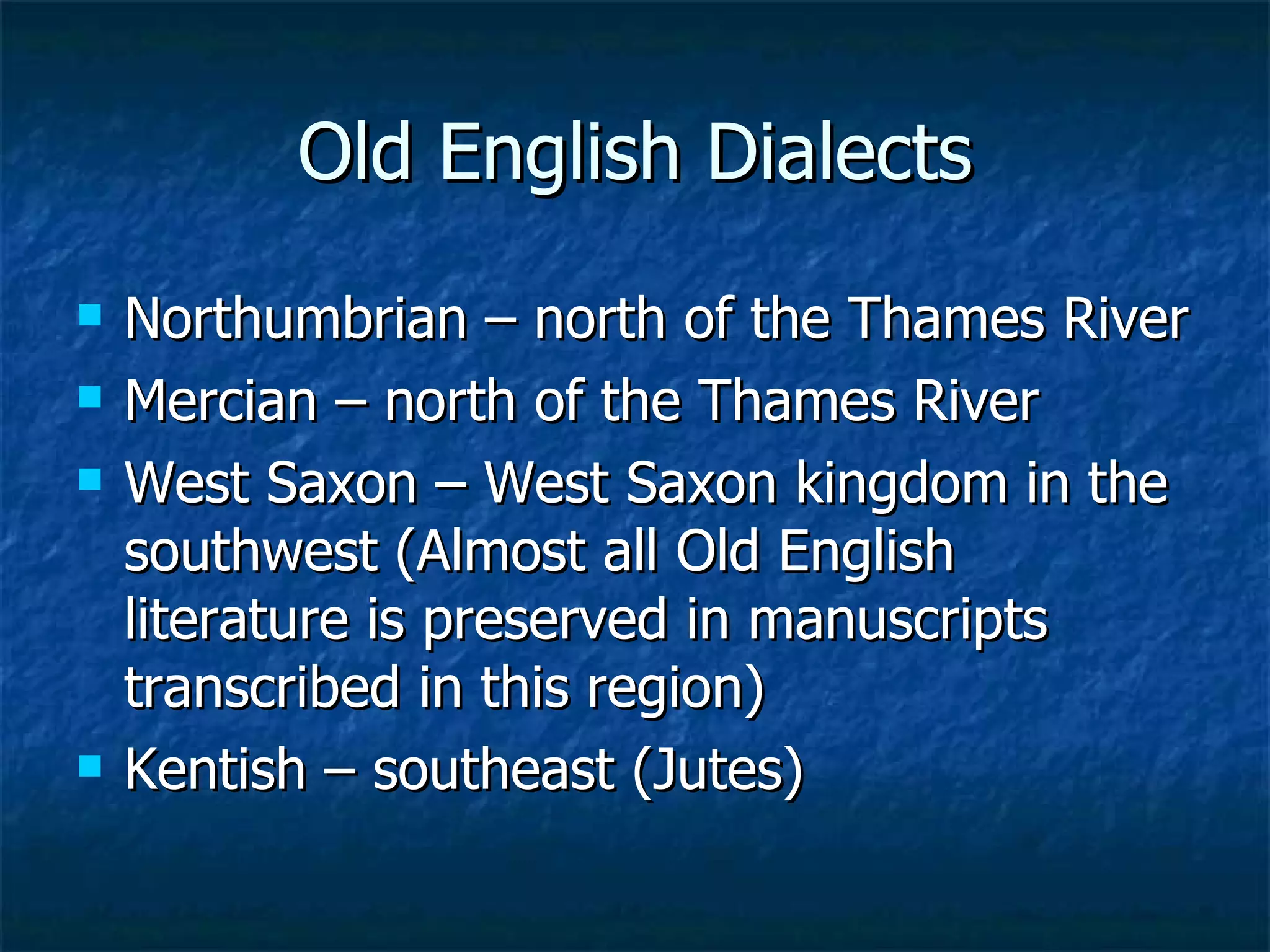 Old english power point | PPT