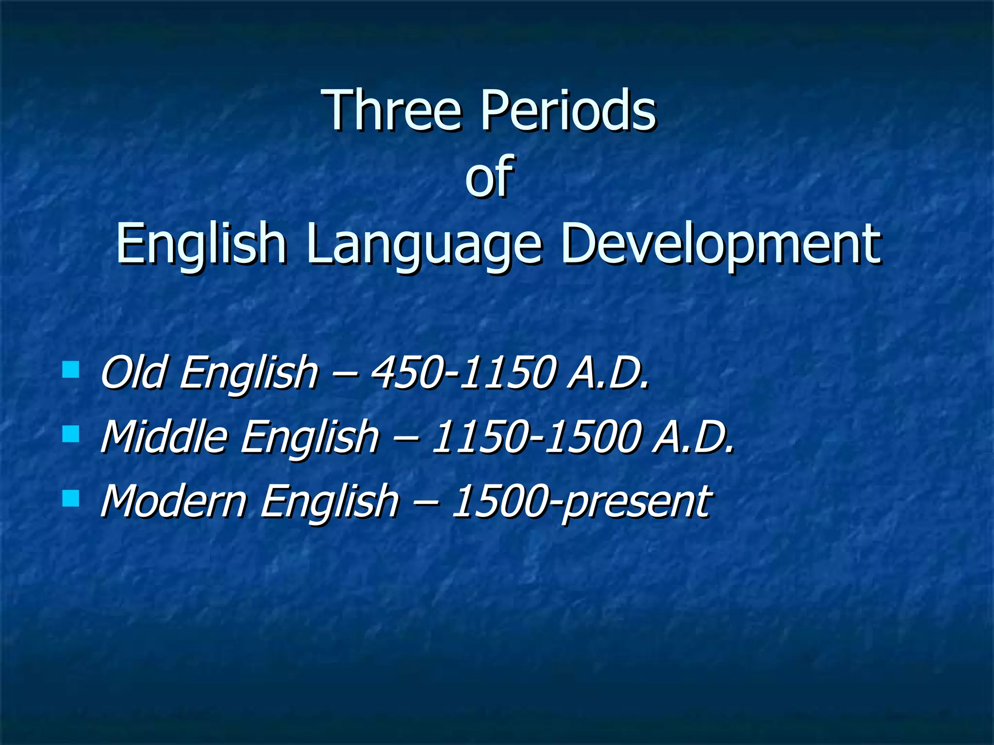Old english power point | PPT