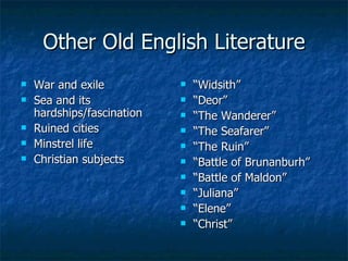 Old english power point | PPT