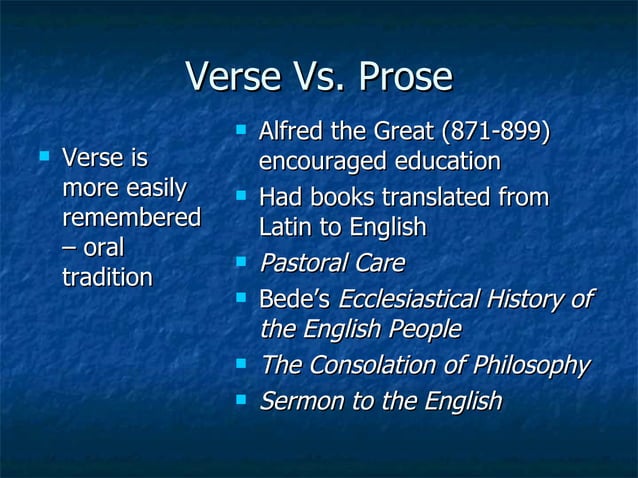 Old english power point | PPT | Books and Literature