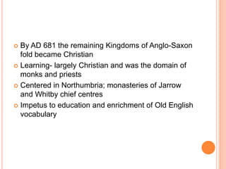 Old English Social History | PPTX