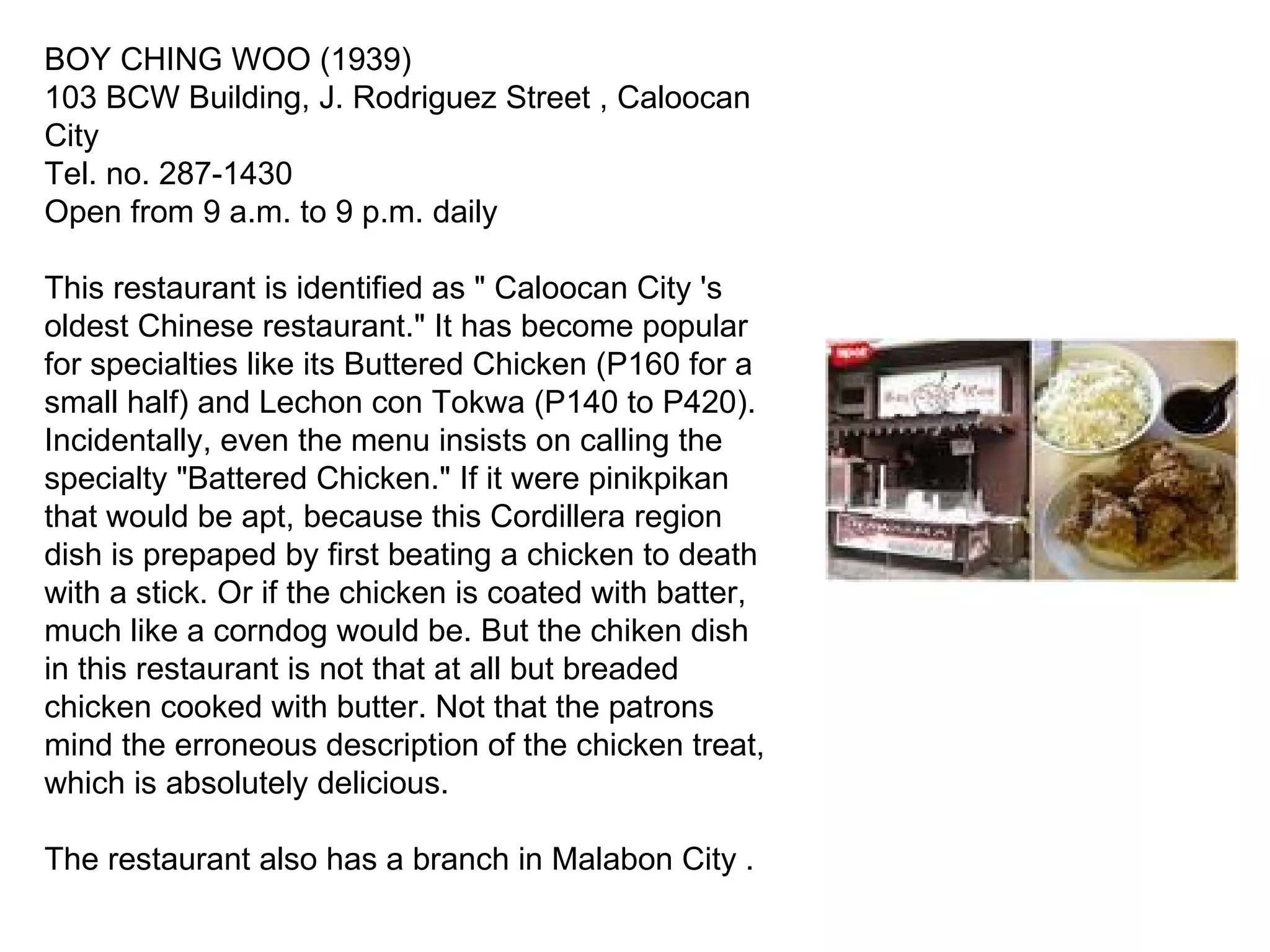 Oldest Restaurants In Manila | PPS