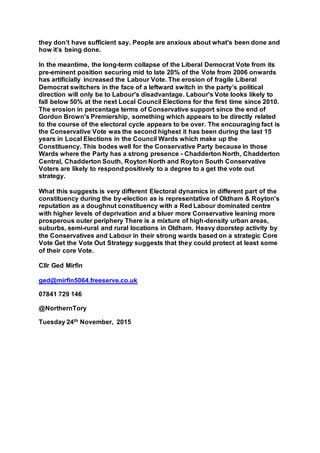 Oldham by-election demography | PDF