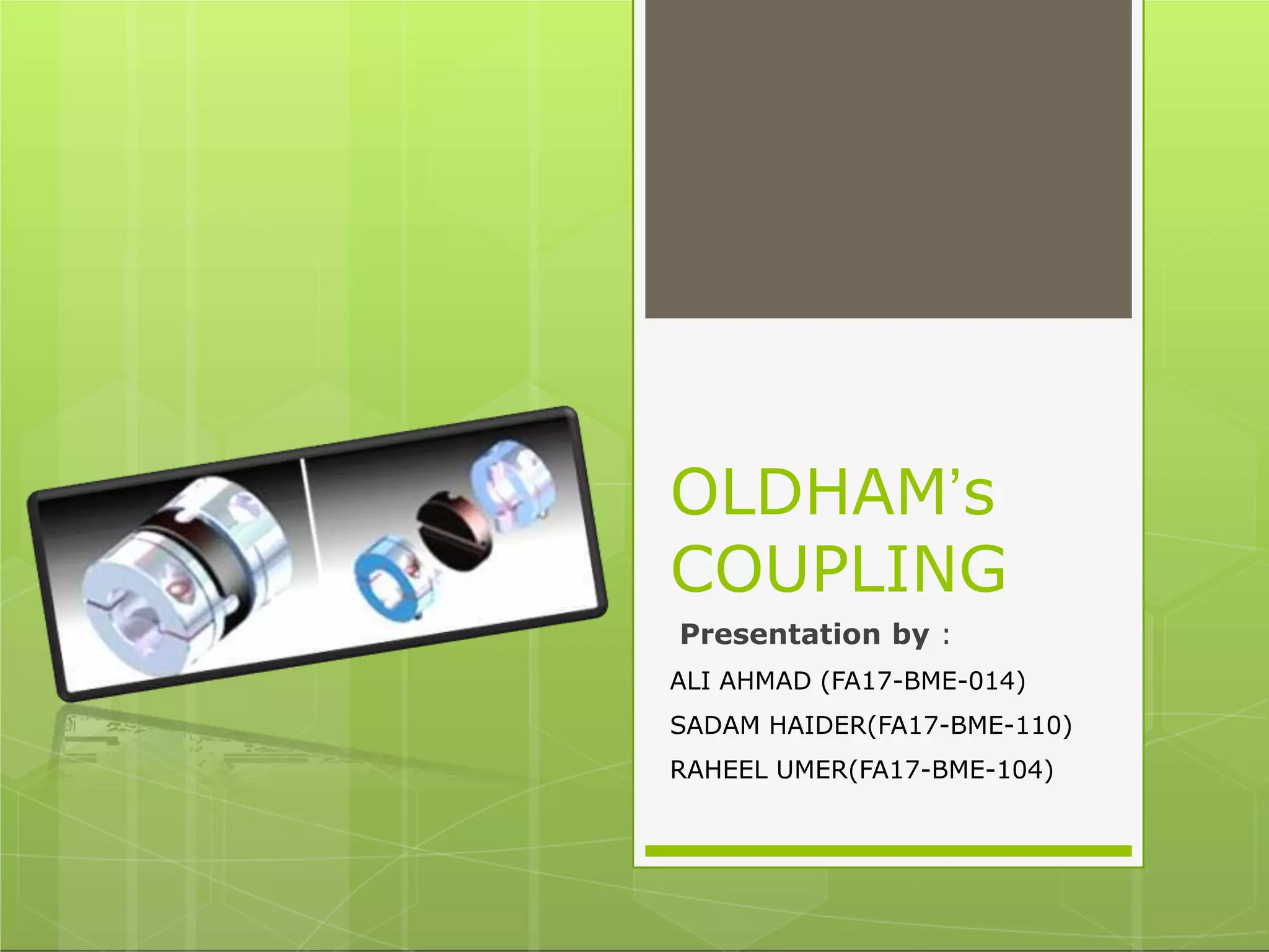 Oldham coupling | PPT