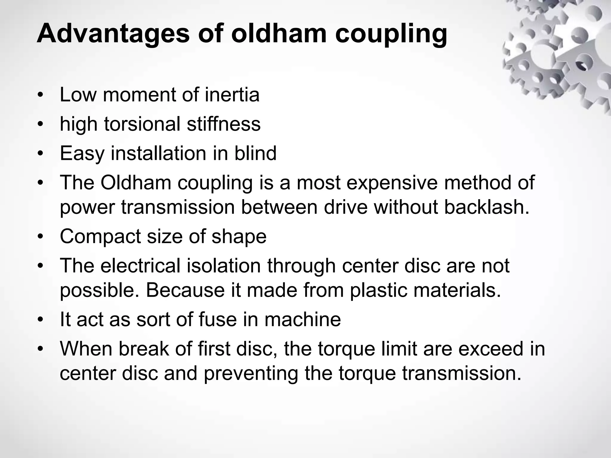 Oldham coupling | PPT
