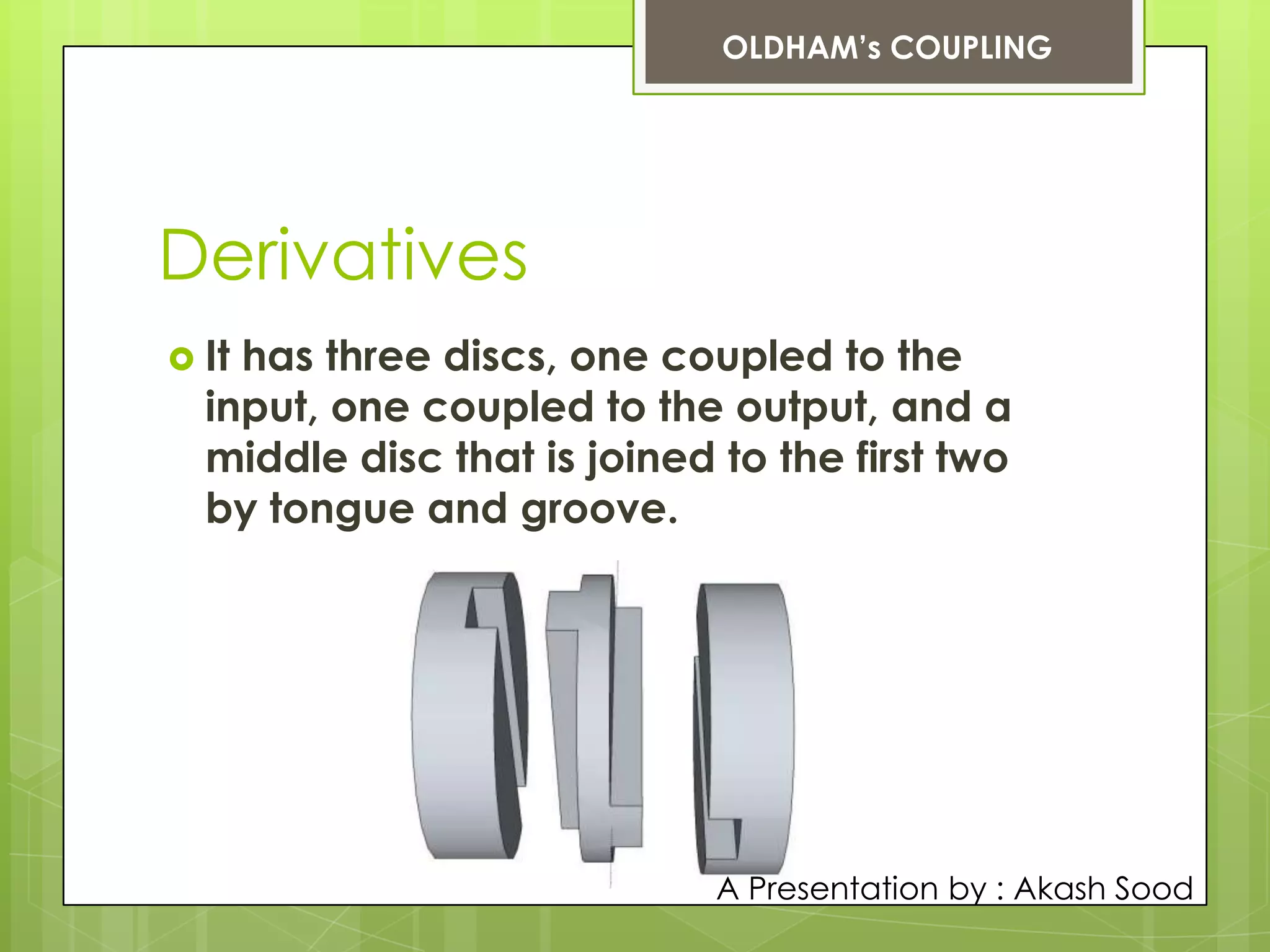 Oldham’s coupling | PPTX