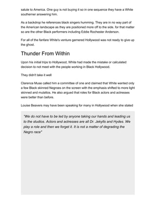 Walter White And The Battle For The Black Image | PDF