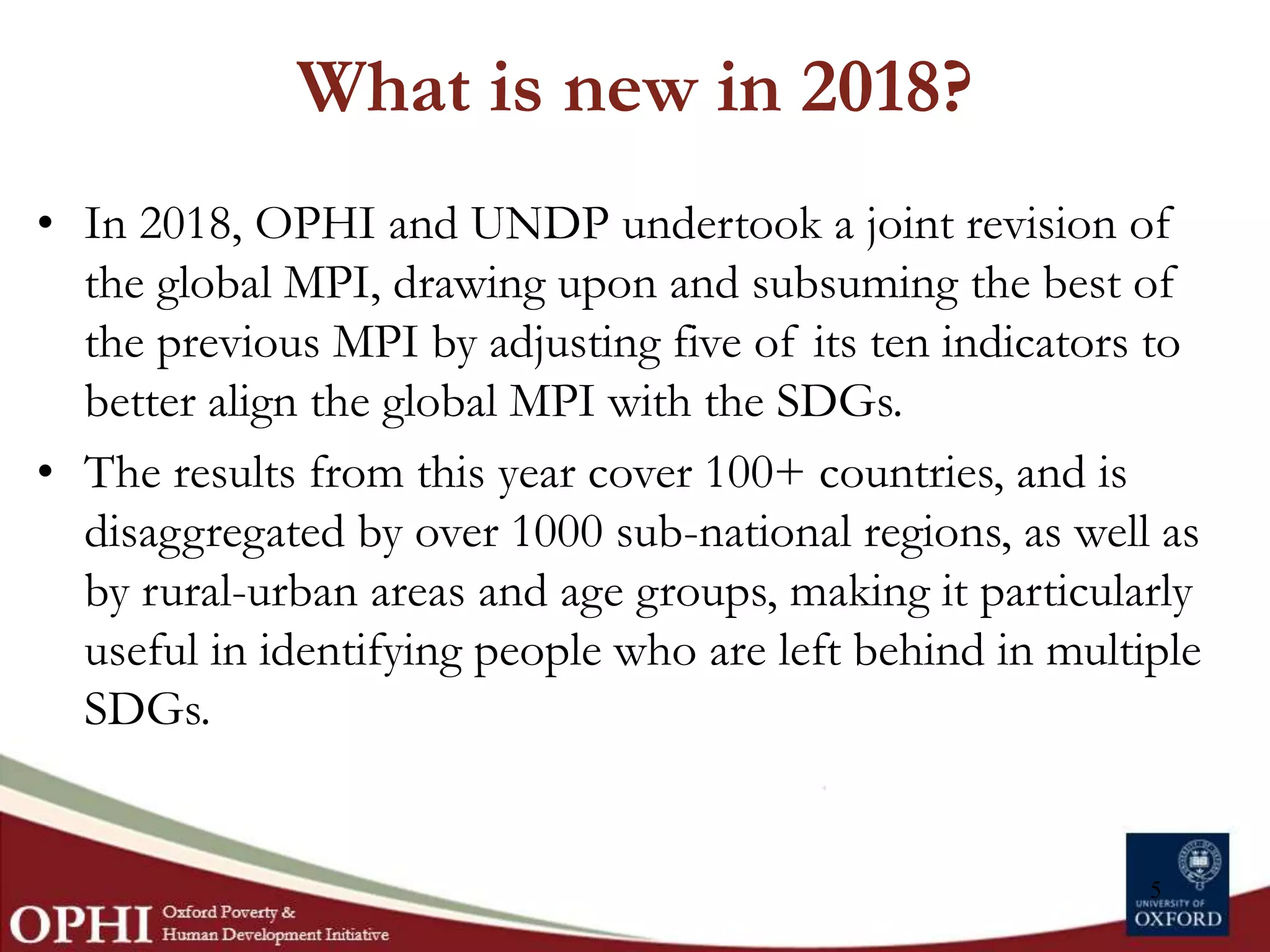 Power of partnership conference: Presentation: Multidimensional poverty ...