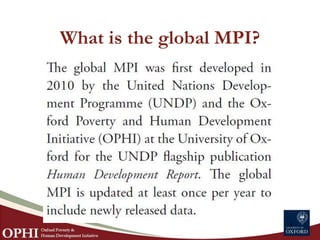 Power of partnership conference: Presentation: Multidimensional poverty ...