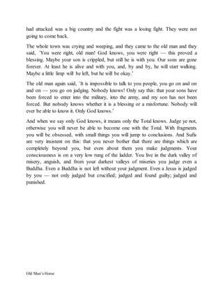 Old Man's Horse | DOCX