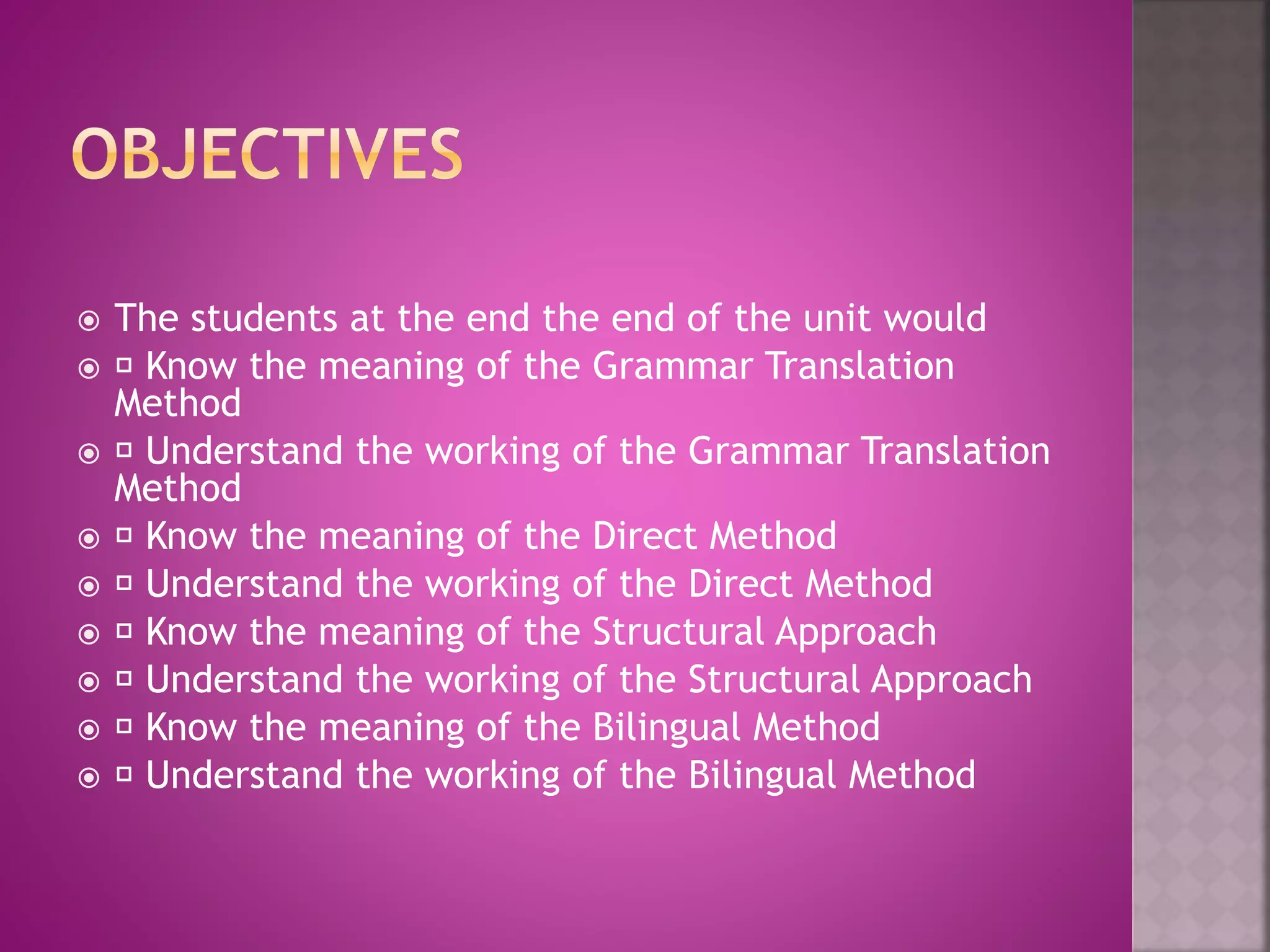 Old methods of teaching english | PPTX