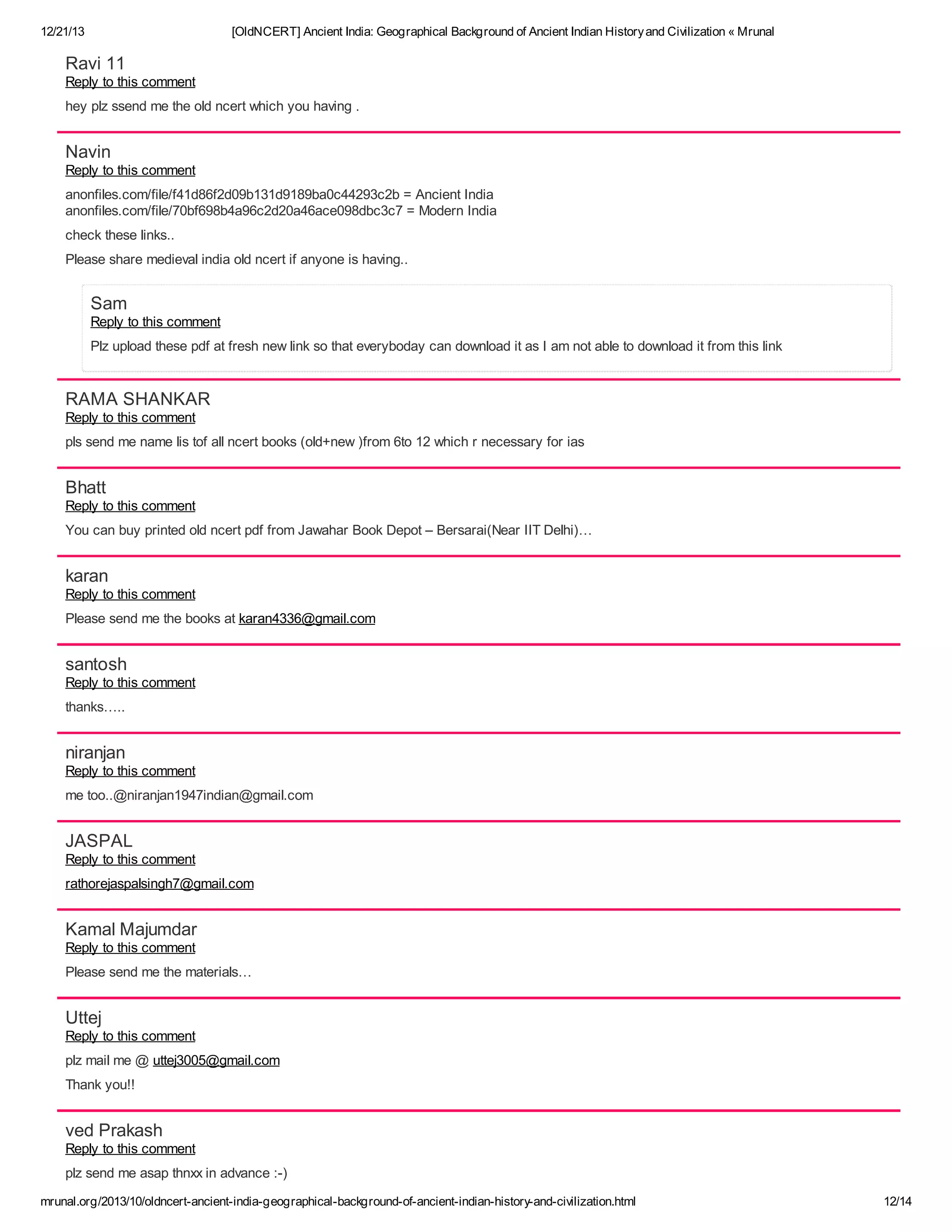 [Old ncert] ancient india geographical background of ancient indian ...