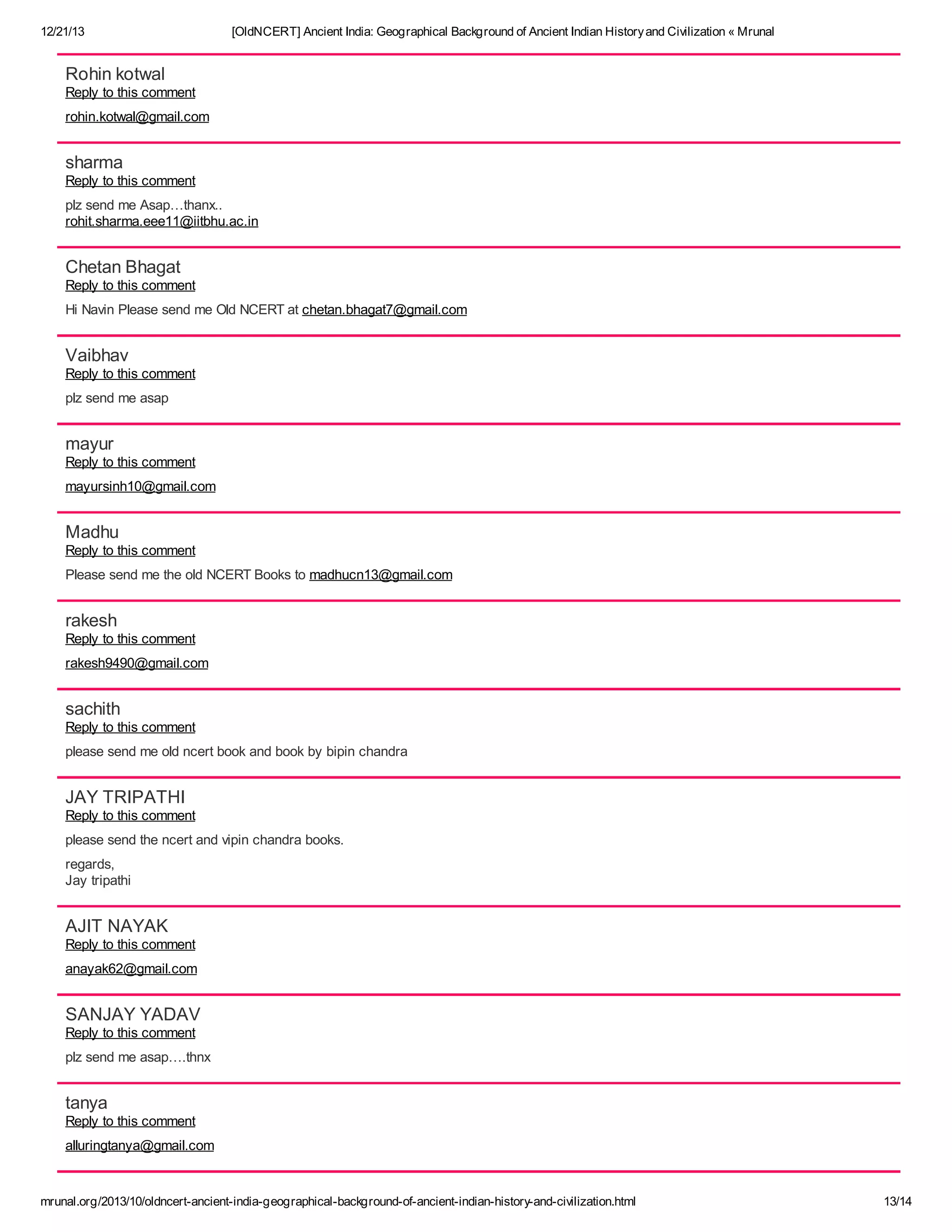 [Old ncert] ancient india geographical background of ancient indian ...