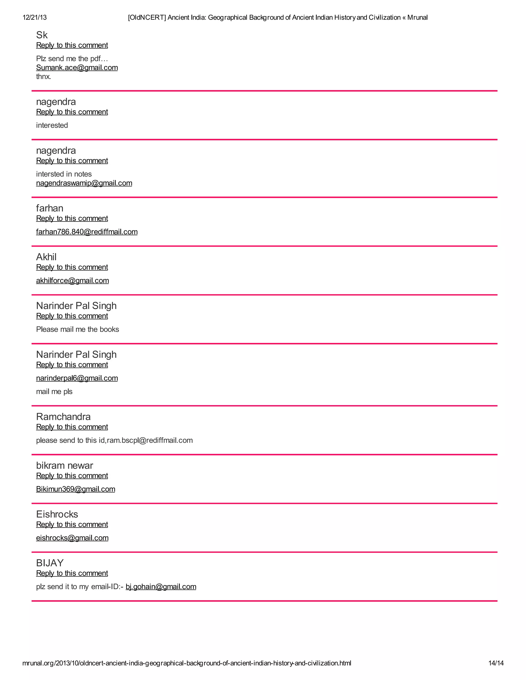 [Old ncert] ancient india geographical background of ancient indian ...