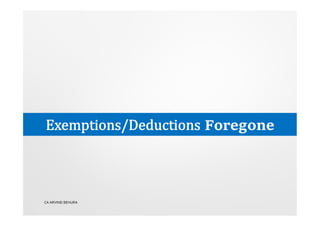 Old & New Income tax regime comparison | PDF