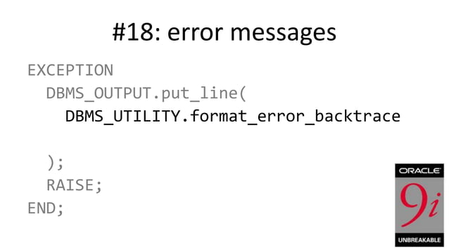 Old Oracle Versions | PPT