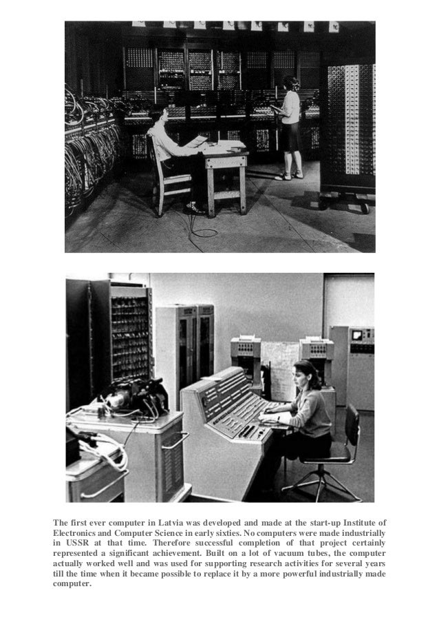 Old photos of the first generation of computers