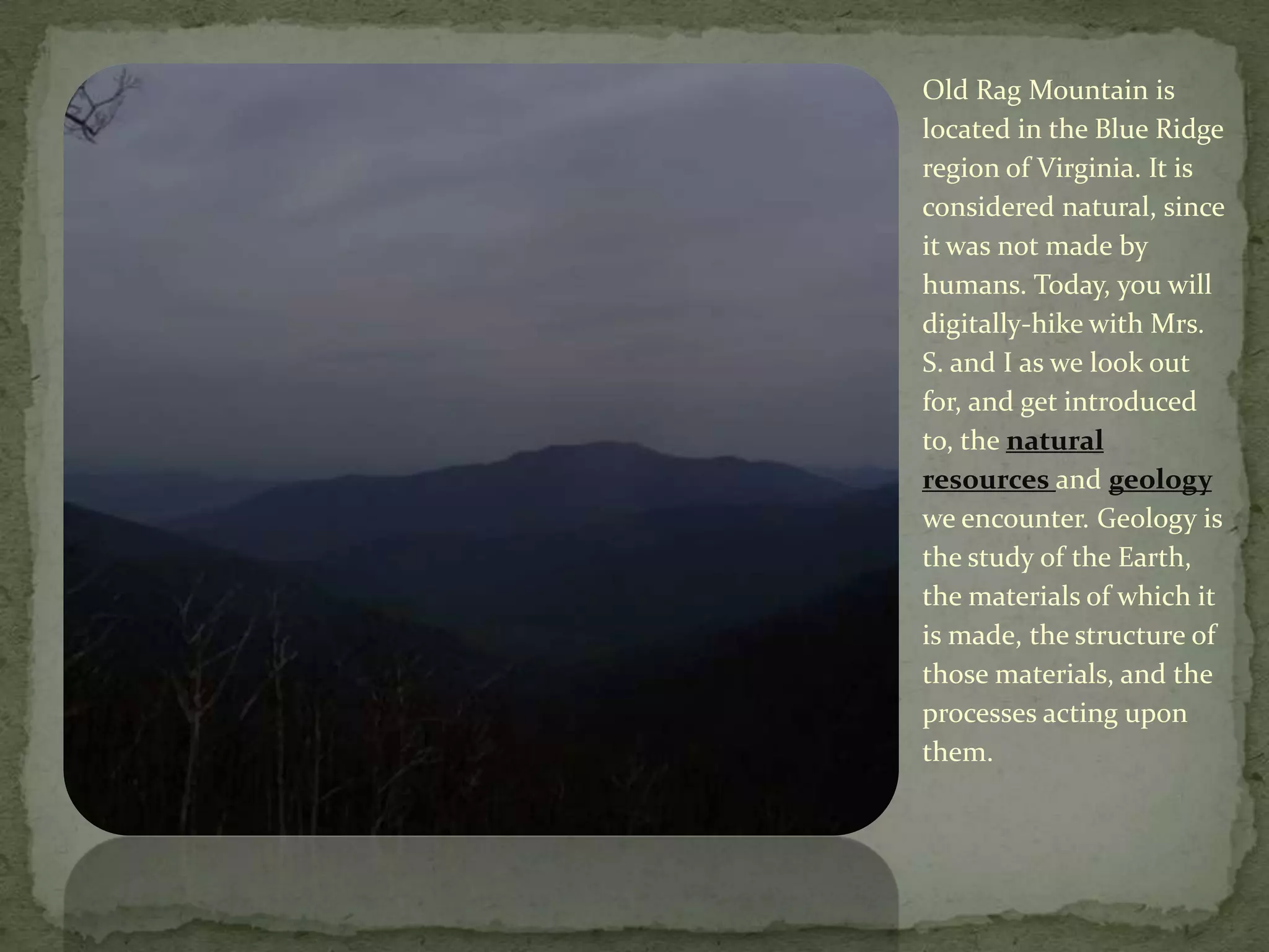 Old rag powerpoint show version | PPSX | Geography | Science