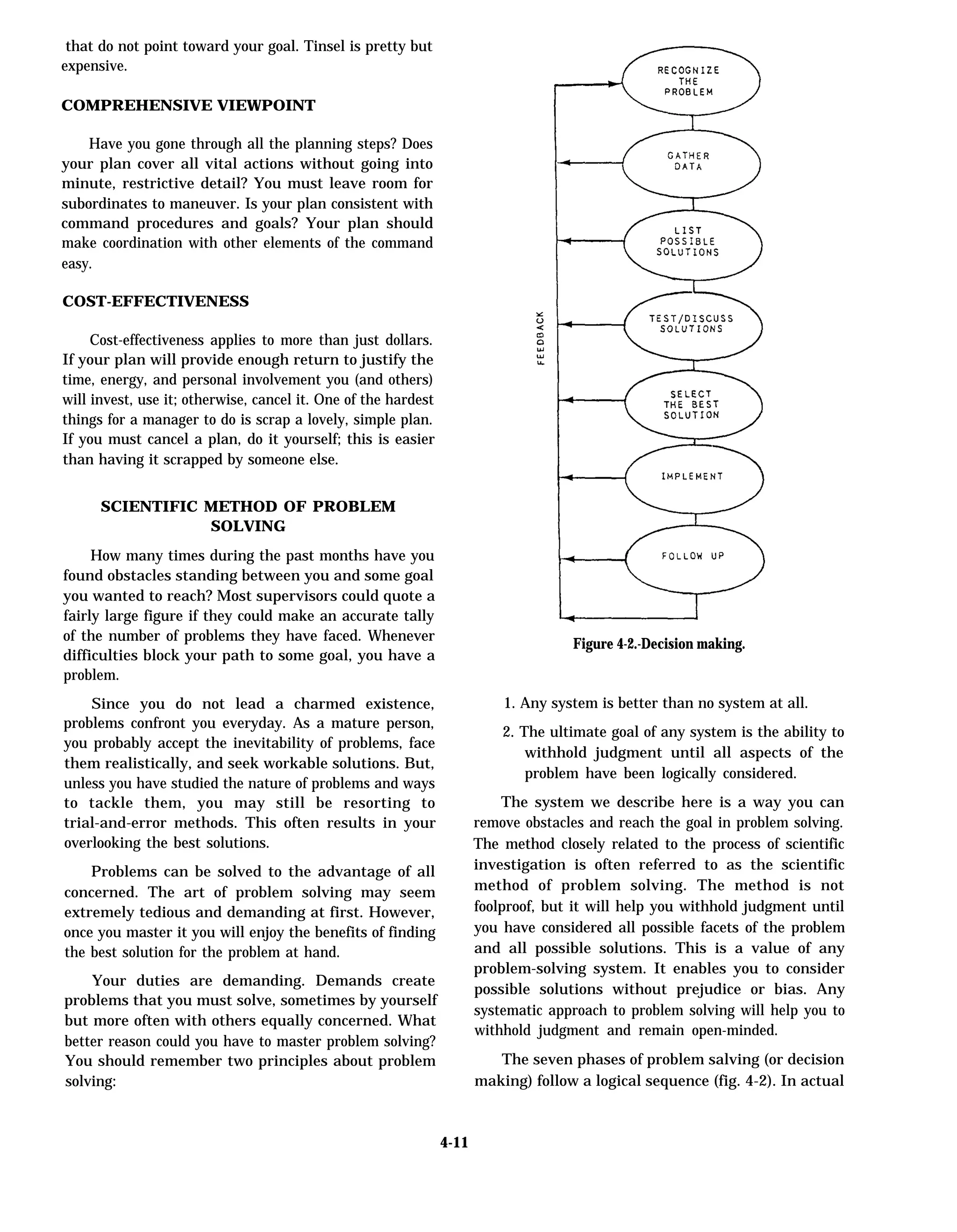 "Old school" 7 Step-problem solving NAVEDTRA12048 (MILREQ E8 & E9) | PDF