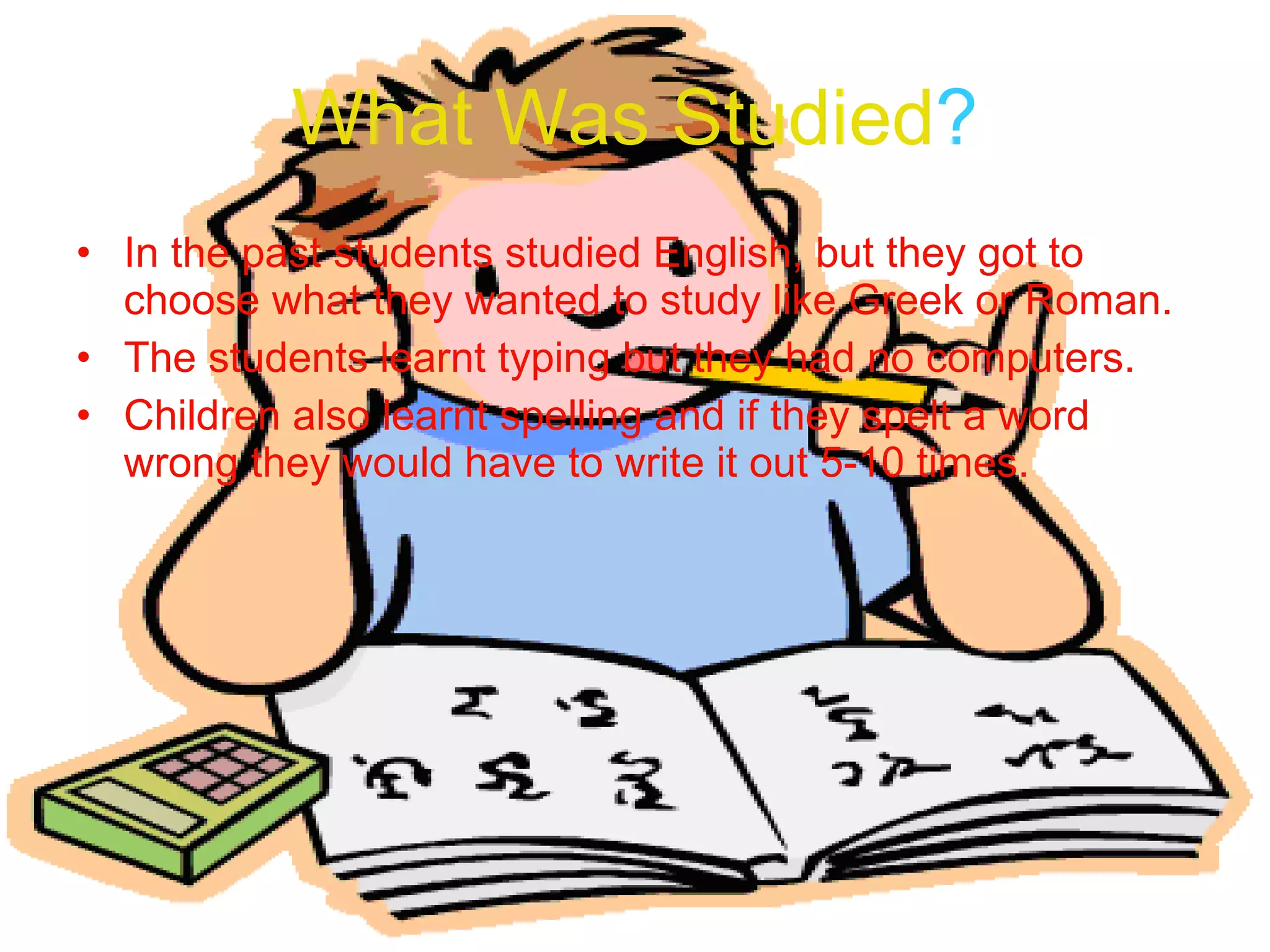 Old school education presentation | PPT