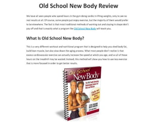 Old School Training Bodybuilding | PPTX