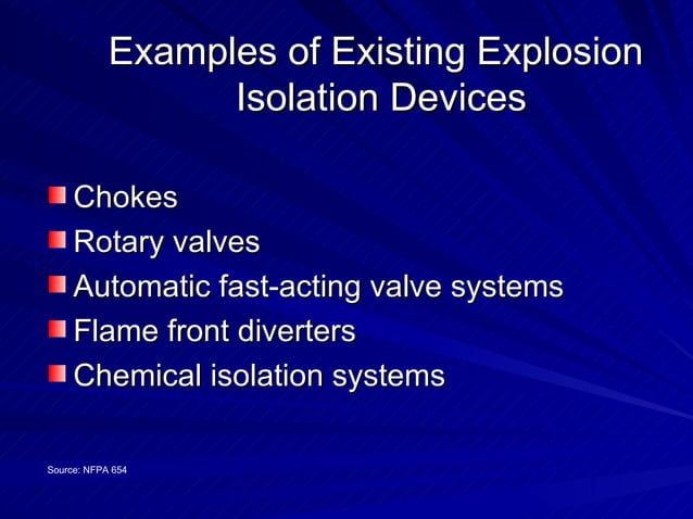 Innovative Dust Explosion Prevention Technology | PPT
